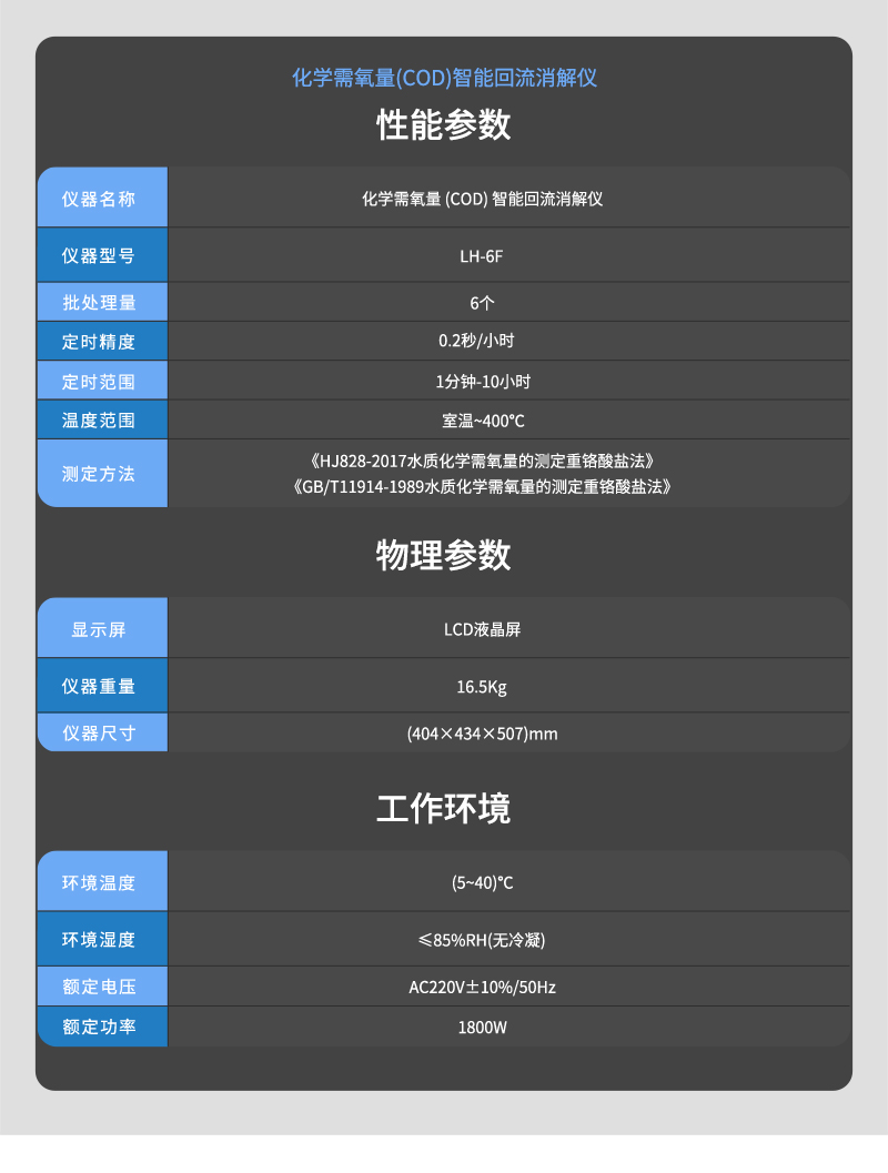 连华科技LH-6F智能回流COD消解器独立控温-搜了网